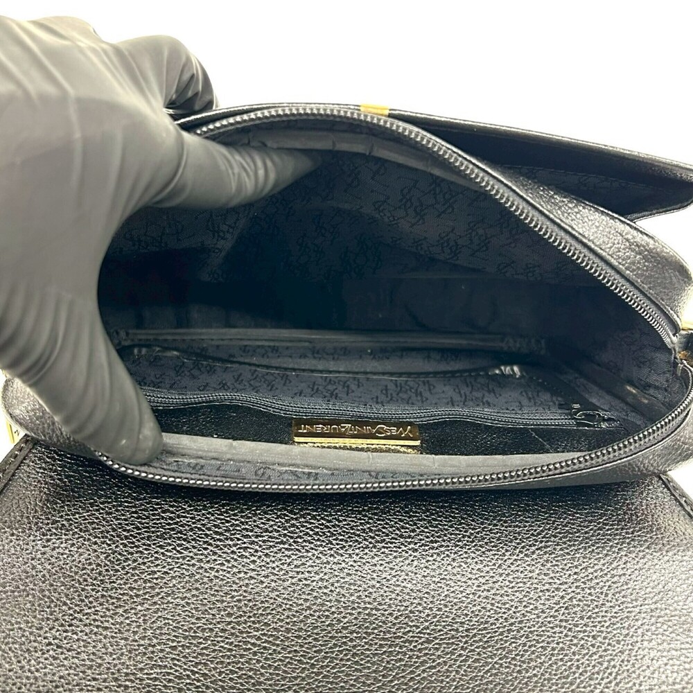 OTHERS | Bags | Yves Saint Laurent Vintage Ysl Logo Leather Shoulder ...